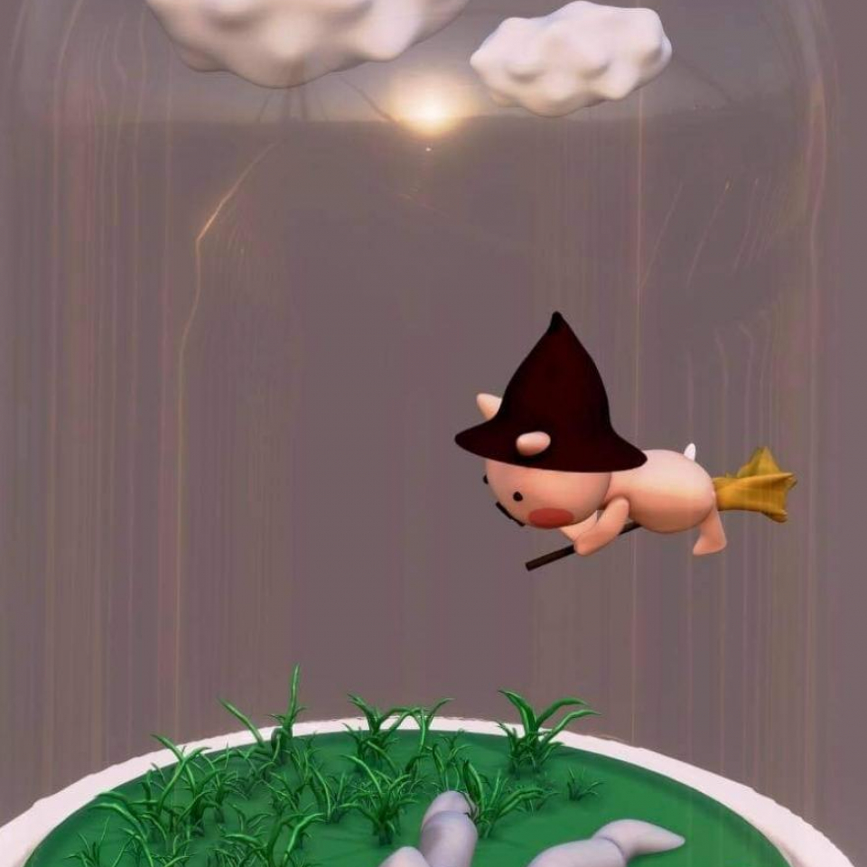 2D cat # 3D版 飛天小魔女 | OurSong